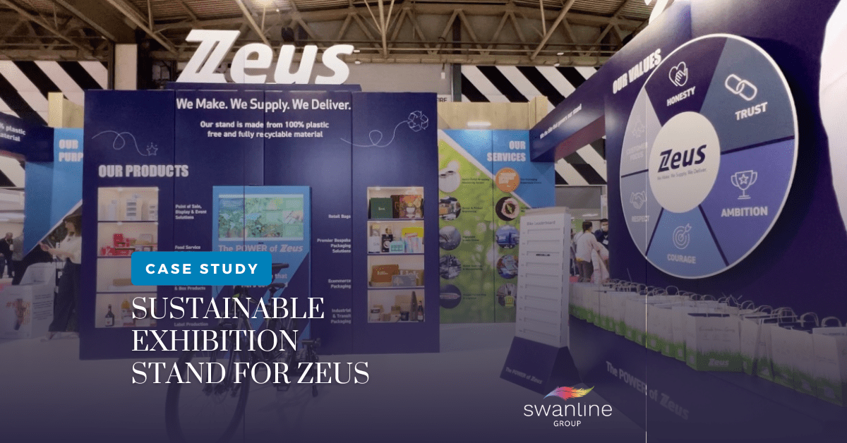 Case Study: Zeus Sustainable Exhibition Stand - Swanline Group
